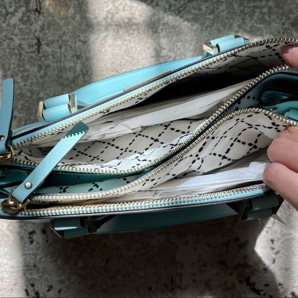 kate spade | Bags | Nwt Kate Spade Light Blue Newbury Lane Small Loden ...